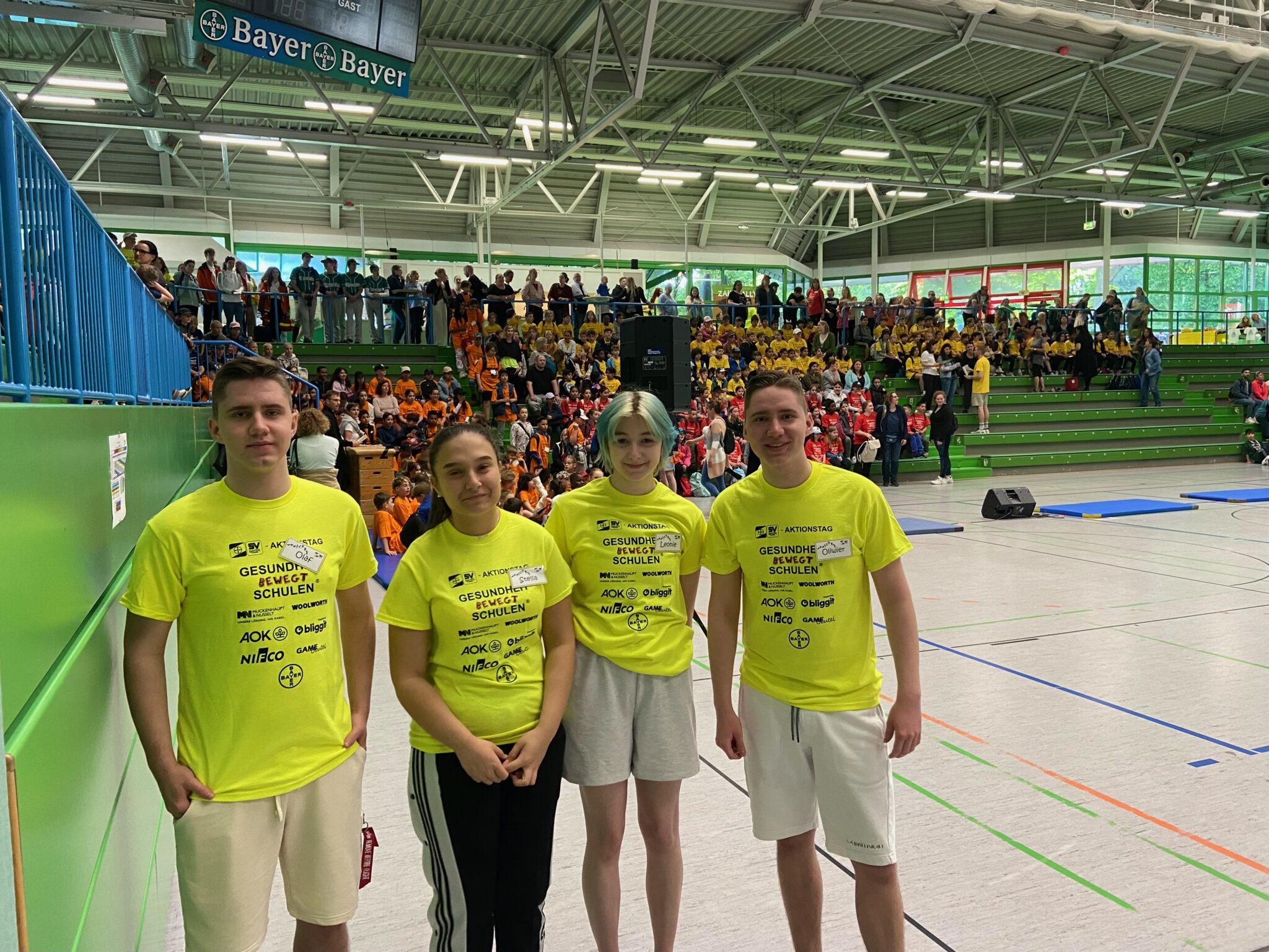 SporthelferInnen im Einsatz – Städt. Realschule Hohenstein
